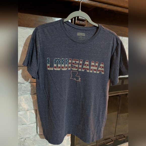 State of Mine | Shirts | Mens Vtg Louisiana Pride Tshirt Navy | Poshmark